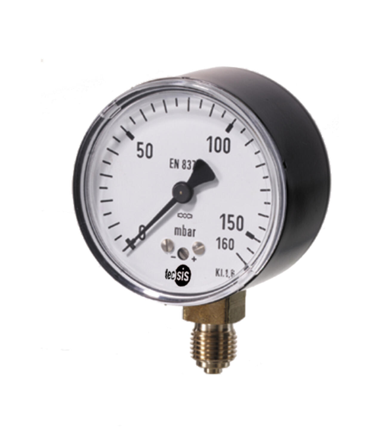 Manometer för låga tryck Ø63 och Ø100 mm Serie P1549, P1550 (63 mm) och ...